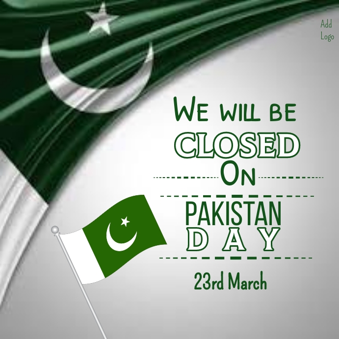 pakistan day announcement, 23rd march ad (2) Template | PosterMyWall