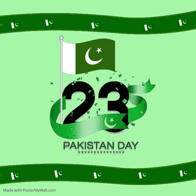 Pakistan day Template | PosterMyWall