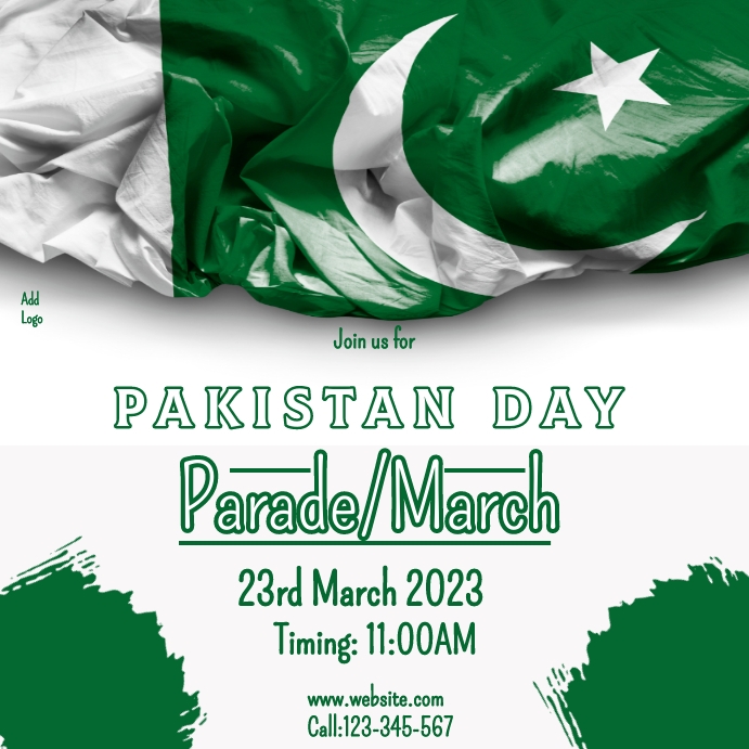 pakistan day parade event invitation (1) Template | PosterMyWall