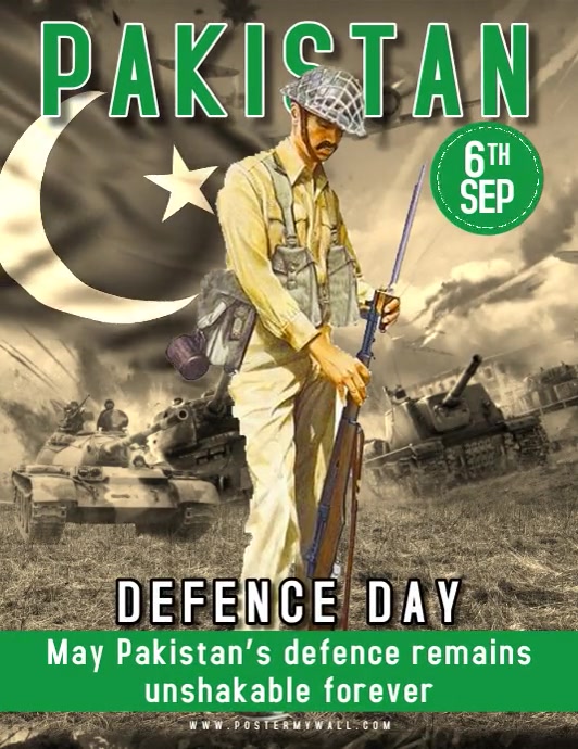 Pakistan Defence Day Flyer Template | PosterMyWall