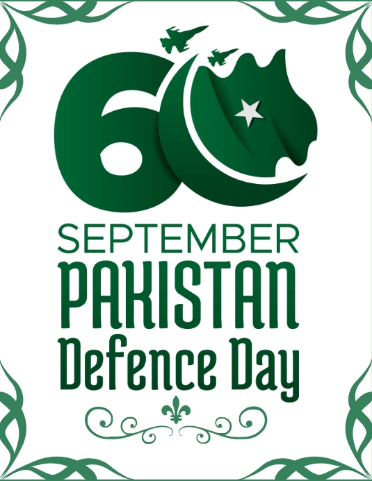 Pakistan Defence Day Flyer Template | PosterMyWall