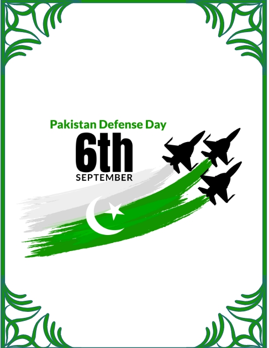 Pakistan Defence Day Flyer Template | PosterMyWall
