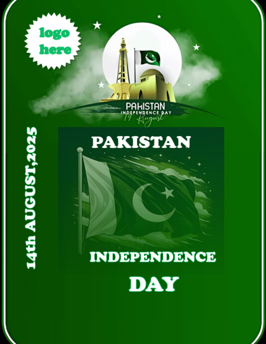 Pakistan Independence Day Flyer (us Letter) Template | PosterMyWall