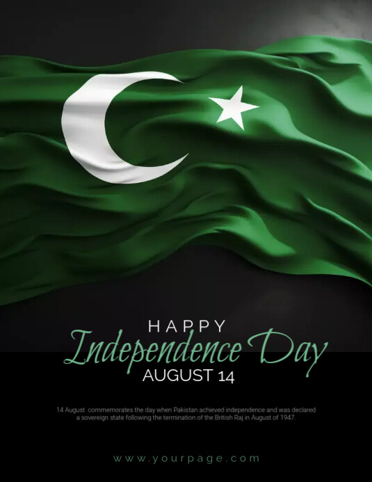 Pakistan Independence Day Flyer Template | PosterMyWall