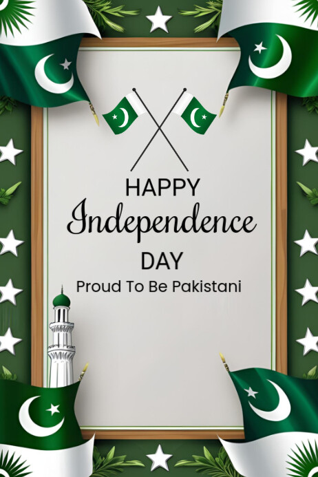 Pakistan Independence Day Poster Template | PosterMyWall