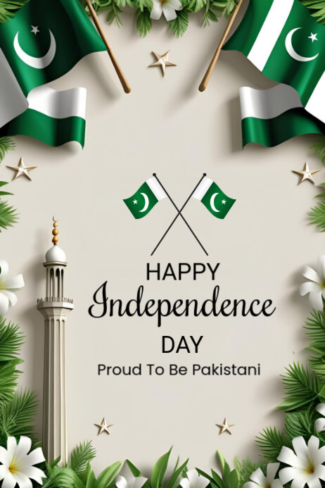 Pakistan independence day poster Template | PosterMyWall