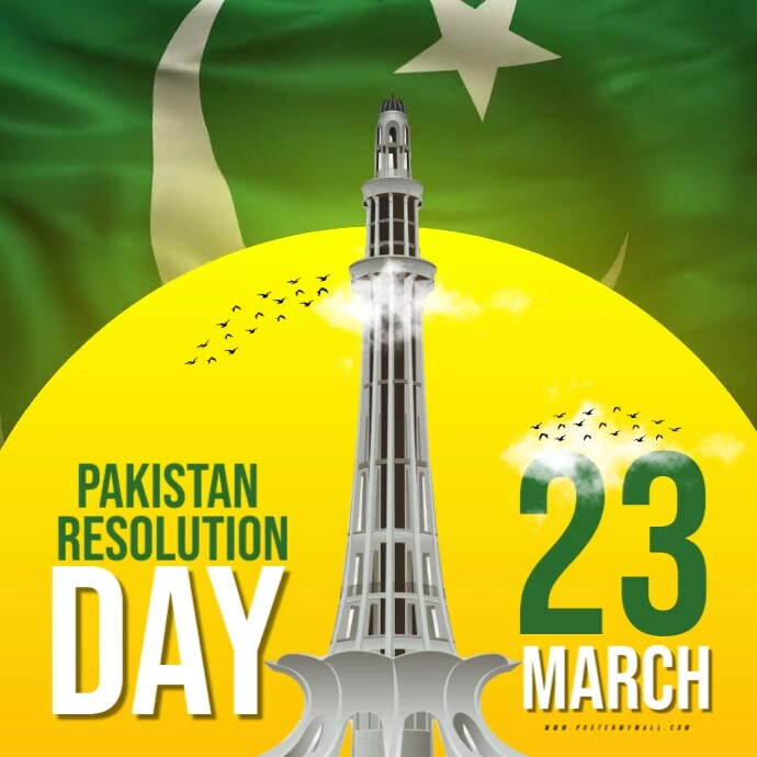 Pakistan Resolution, 23rd march Template | PosterMyWall