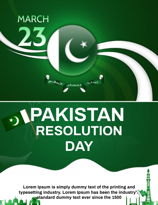 Copy of Pakistan Resolution day 23 March | PosterMyWall