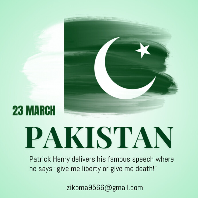 Copy of Pakistan resolution day | PosterMyWall
