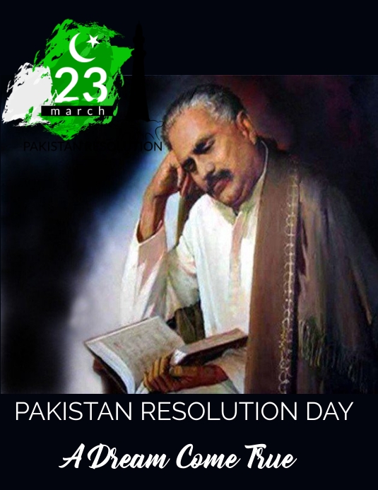 Copy of pakistan resolution day | PosterMyWall