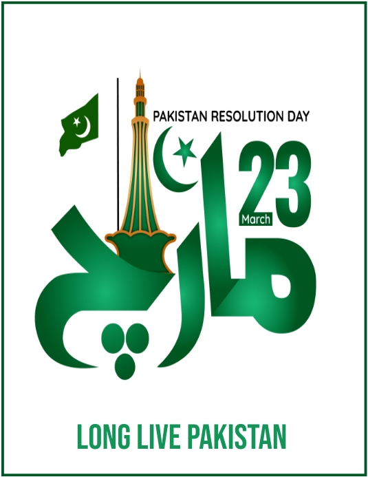 pakistan resolution day Template | PosterMyWall