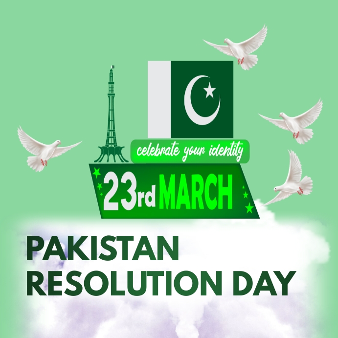 Plantilla de pakistan resolution day | PosterMyWall