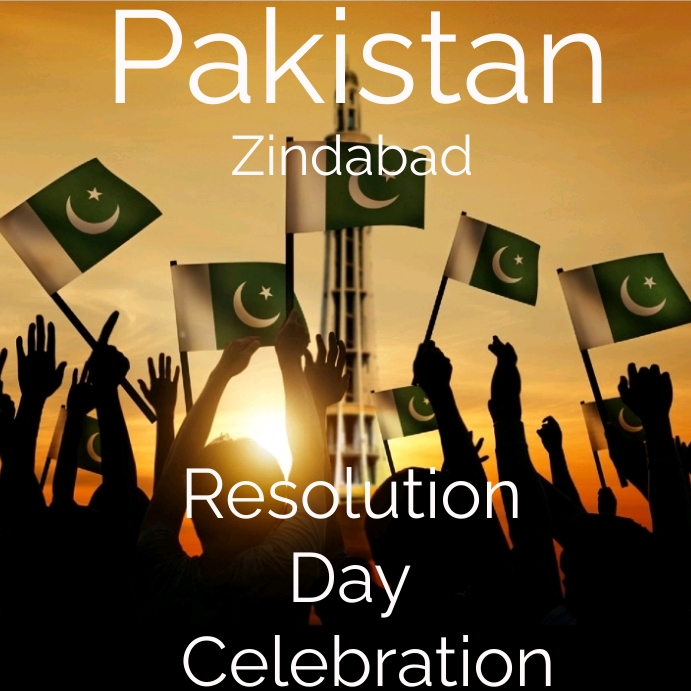 Pakistan resolution day Instagram post Template | PosterMyWall