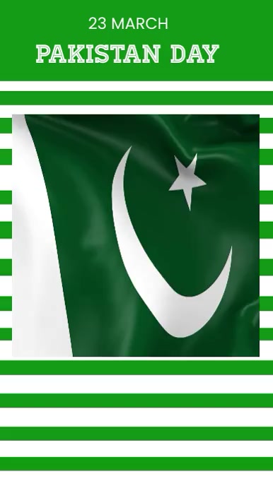 Pakistan RESOLUTION Day Instagram Story Template | PosterMyWall