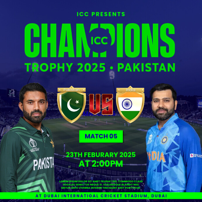 Copy of Pakistan Vs India | PosterMyWall