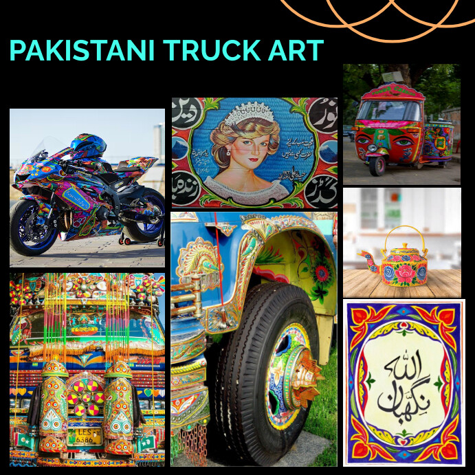 Pakistani Truck Art insta post Template | PosterMyWall
