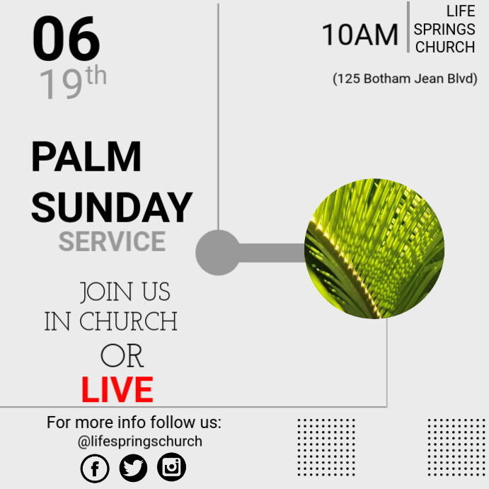 Copy of PALM SERVICE (6) | PosterMyWall