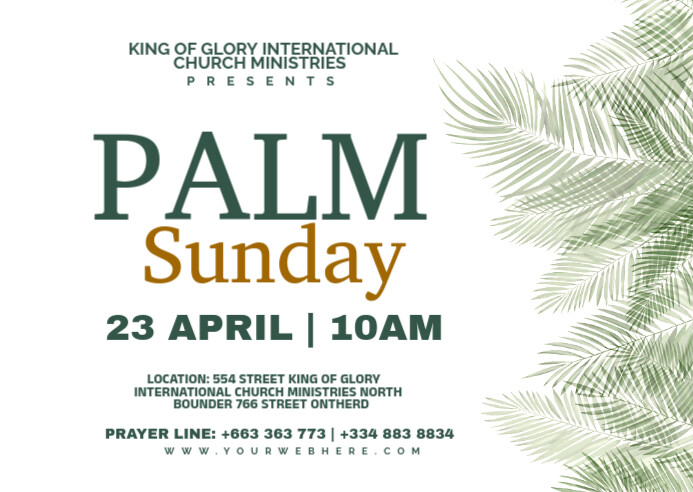 Copy of palm service | PosterMyWall