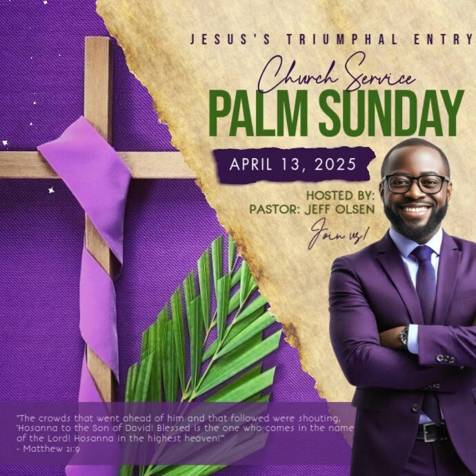 Copy of Palm Sunday | PosterMyWall