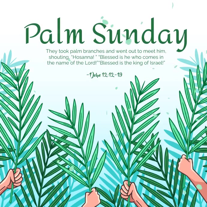 Palm Sunday Template | PosterMyWall