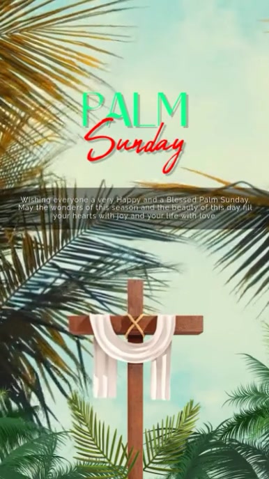 Palm Sunday Template | PosterMyWall