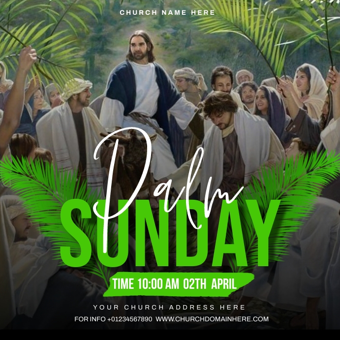 Copy of PALM SUNDAY | PosterMyWall