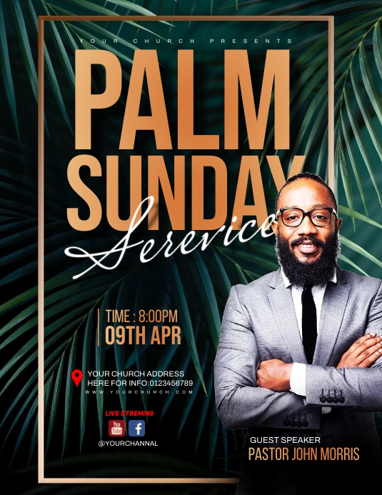 Copy of PALM SUNDAY | PosterMyWall