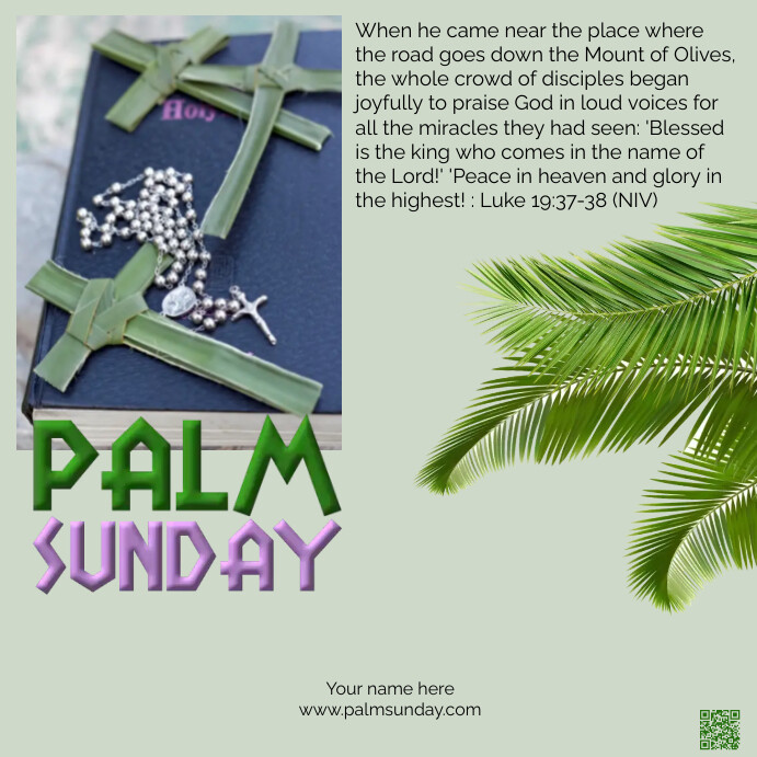 Palm Sunday Template | PosterMyWall