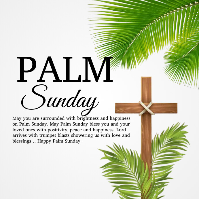 Palm Sunday Template | PosterMyWall