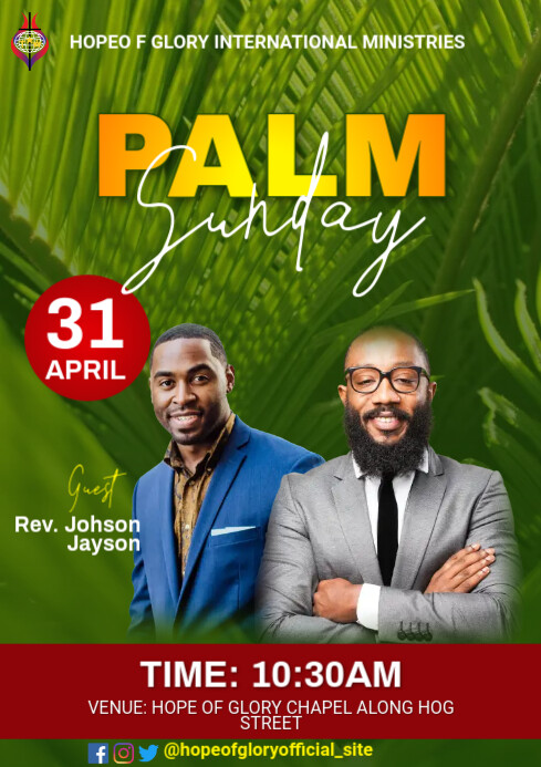 Palm Sunday Template | PosterMyWall