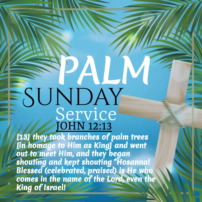 Palm Sunday Template | PosterMyWall