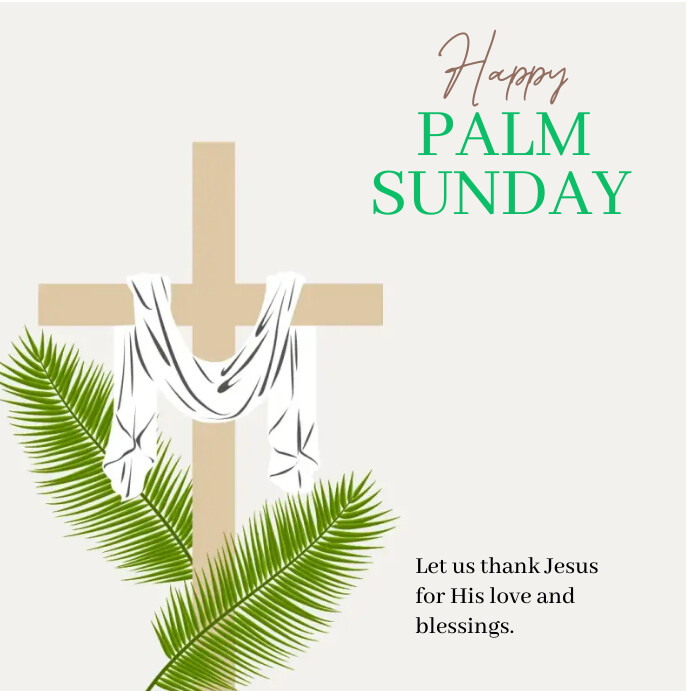 Palm Sunday Template | PosterMyWall
