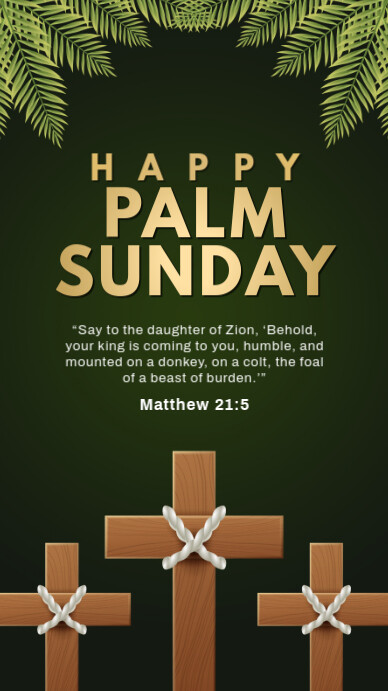 palm sunday Template | PosterMyWall