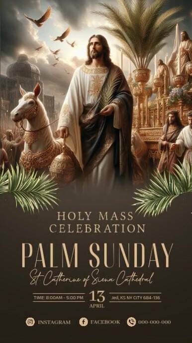 Copy of Palm Sunday | PosterMyWall