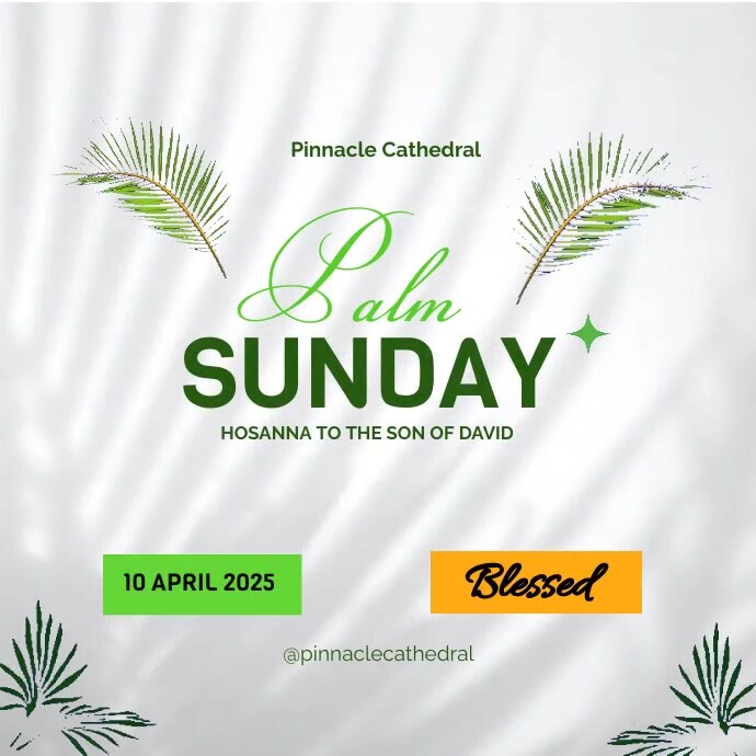 Palm Sunday Template | PosterMyWall
