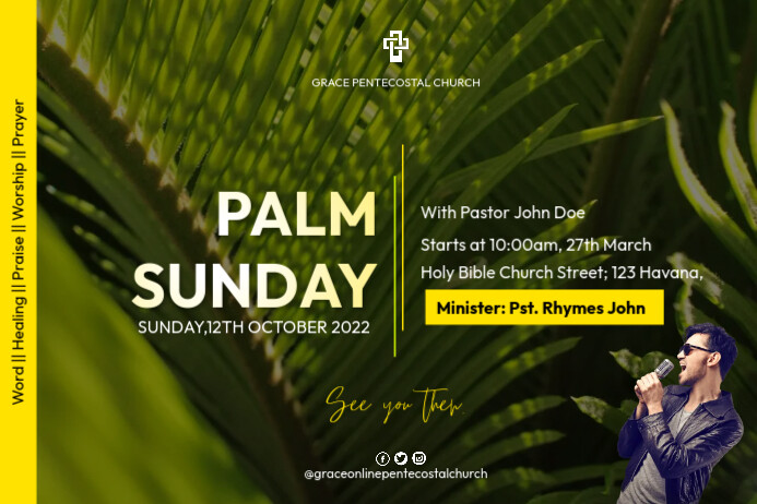 Copy of palm sunday | PosterMyWall