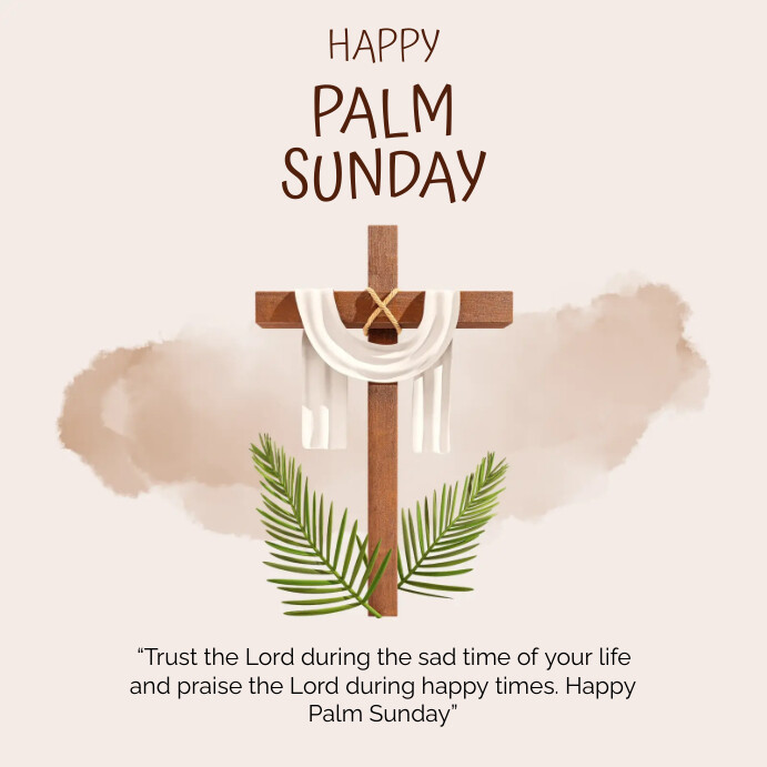 Palm Sunday Template | PosterMyWall