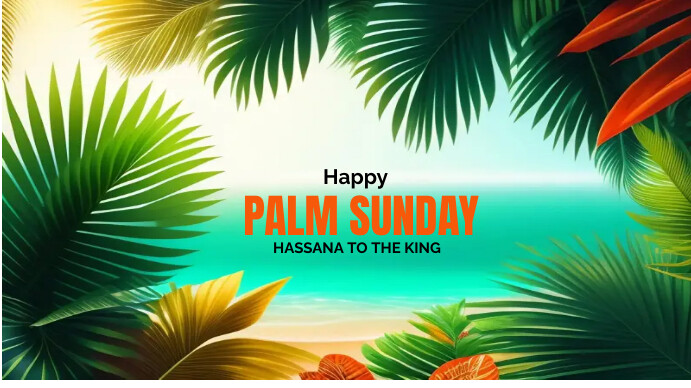 Palm Sunday design Template | PosterMyWall