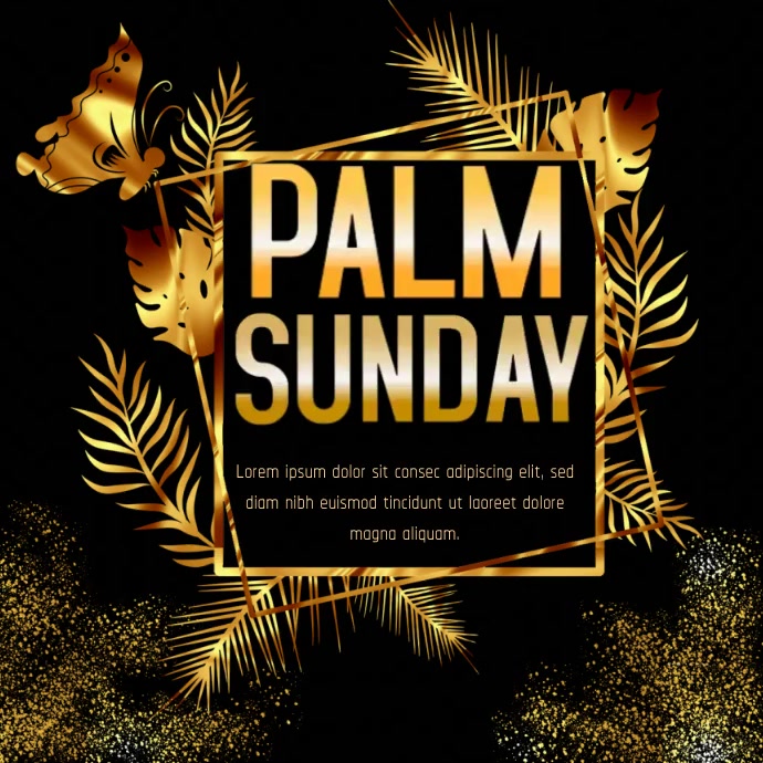 palm sunday Template | PosterMyWall