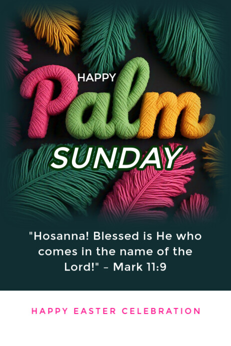 Palm Sunday Template | PosterMyWall