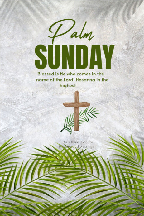 Copy of palm sunday | PosterMyWall