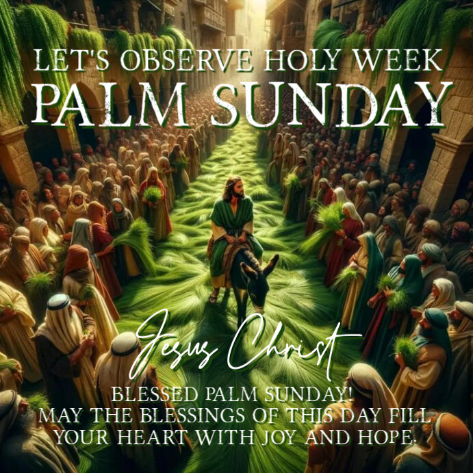 Palm Sunday Template | PosterMyWall