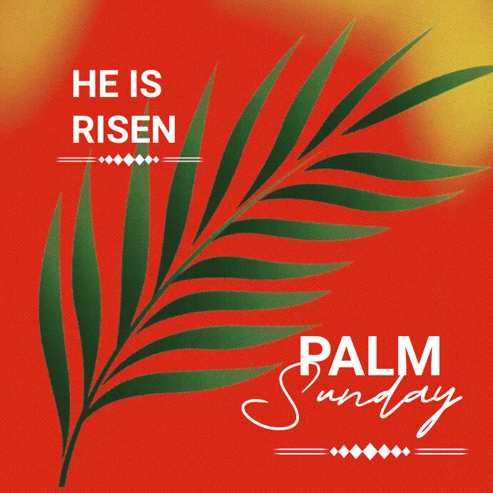 Palm sunday Template | PosterMyWall