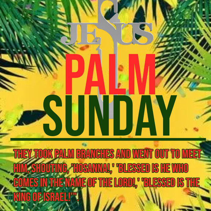 Palm Sunday Template | PosterMyWall