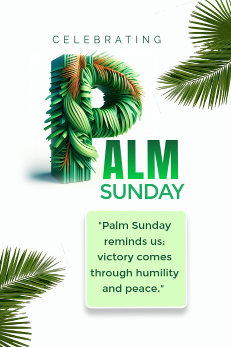 Copy of Palm Sunday | PosterMyWall