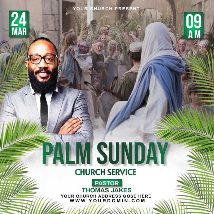 PALM SUNDAY Template | PosterMyWall