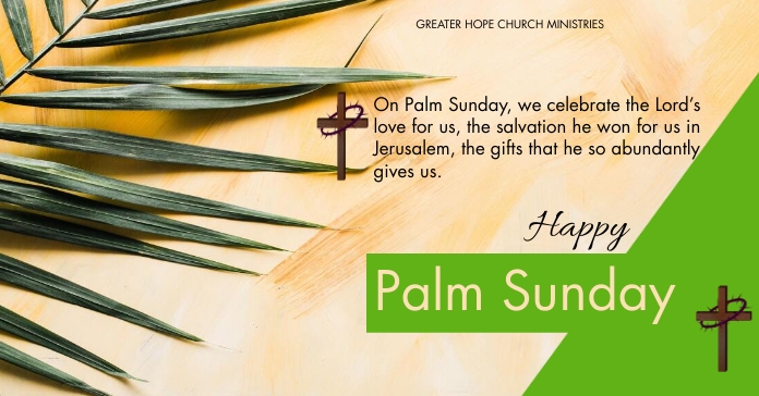 palm sunday facebook ad template | PosterMyWall