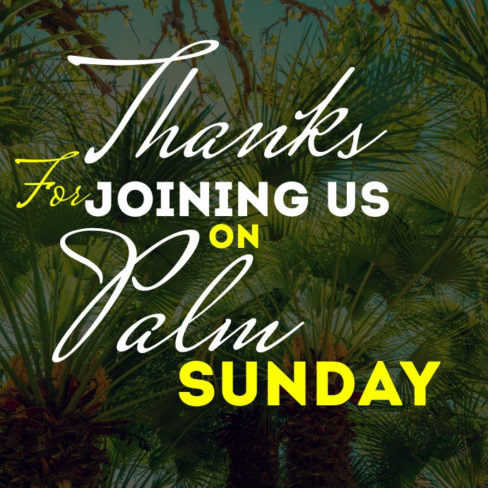 palm sunday flyer poster template | PosterMyWall