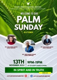 palm sunday flyer template | PosterMyWall
