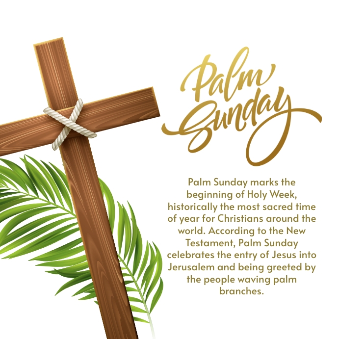Palm Sunday Instagram Post Template | PosterMyWall
